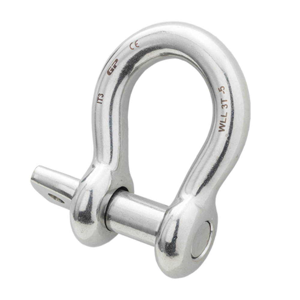 Schackel Green Pin® MLVI Stainless steel bow shakles grade 5 - WLL: 6T ...